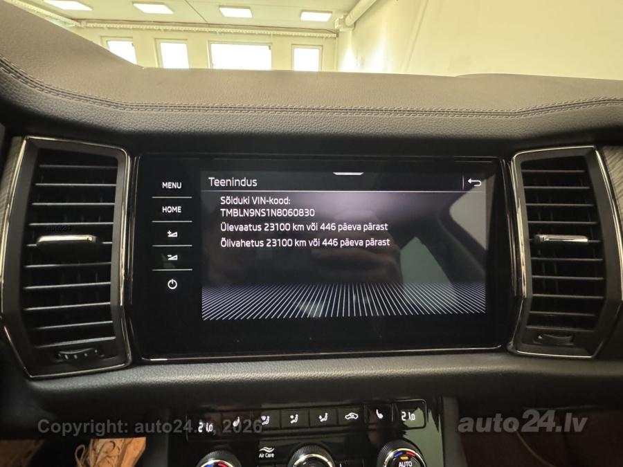 Черный Шкода Kodiaq 2022 в Таллин, объемом двигателя 2.00 л и пробегом 95 тыс. км за 31900 €, фото 18 на AUTOMOTO.COM.LV