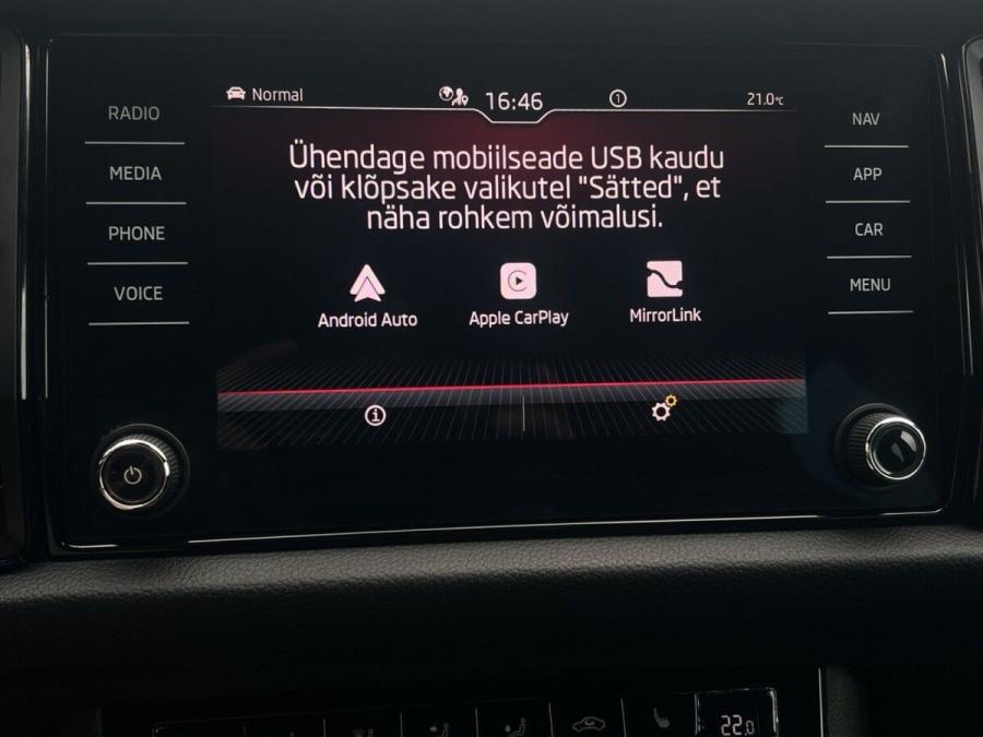 Melns Skoda Kodiaq 2022 Pērnava, ar dzinēja tilpumu 2.00 L un nobraukumu 162 tūkst. km par 29850 €, foto 11 vietnē AUTOMOTO.COM.LV