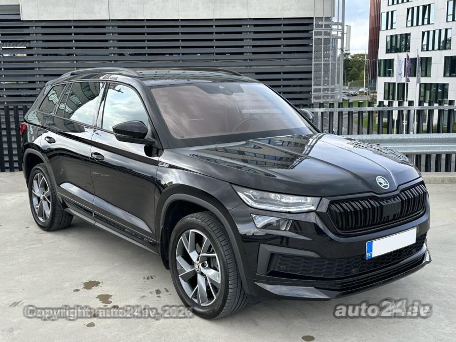 Черный Шкода Kodiaq 2023 в Таллин, объемом двигателя 2.00 л и пробегом 50 тыс. км за 36900 €, фото 4 на AUTOMOTO.COM.LV
