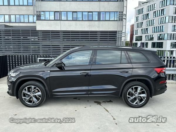 Black Skoda Kodiaq 2023 in Tallinn, with an engine capacity of 2.00 L and mileage of 50 thousand km for 36900 €, photo 4 on AUTOMOTO.COM.LV