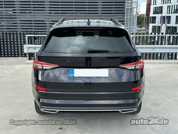 Black Skoda Kodiaq 2023 in Tallinn, with an engine capacity of 2.00 L and mileage of 50 thousand km for 36900 €, photo 6 on AUTOMOTO.COM.LV