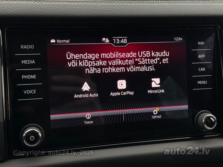 Черный Шкода Kodiaq 2023 в Пярну, объемом двигателя 2.00 л и пробегом 22 тыс. км за 37900 €, фото 15 на AUTOMOTO.COM.LV