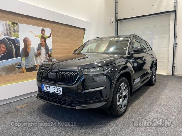 Черный Шкода Kodiaq 2024 в Раквере, объемом двигателя 2.00 л и пробегом 10 тыс. км за 38500 €, фото 1 на AUTOMOTO.COM.LV