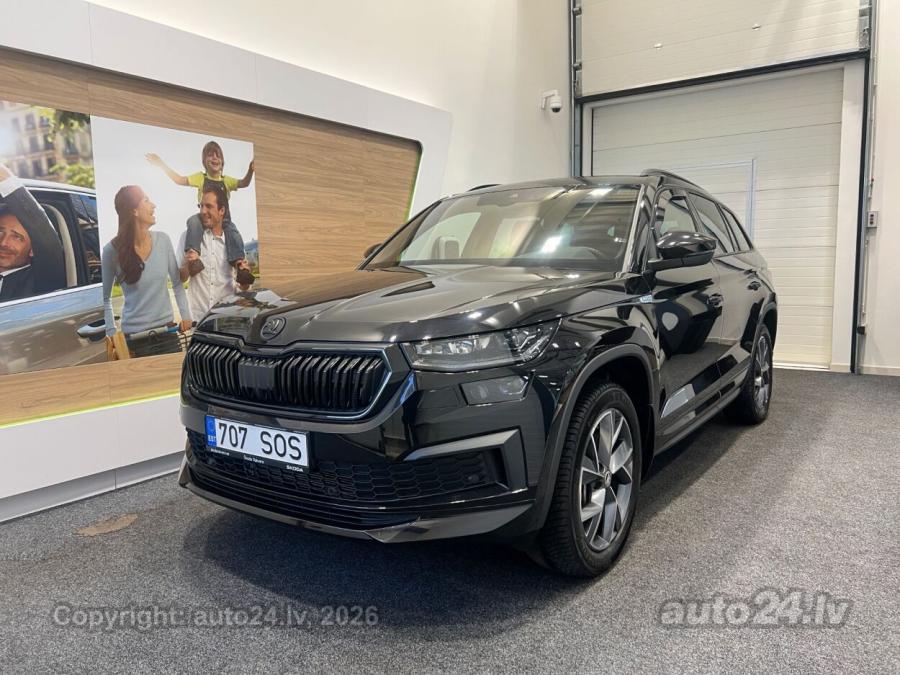 Черный Шкода Kodiaq 2024 в Раквере, объемом двигателя 2.00 л и пробегом 10 тыс. км за 38500 €, фото 1 на AUTOMOTO.COM.LV