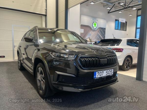 Черный Шкода Kodiaq 2024 в Раквере, объемом двигателя 2.00 л и пробегом 10 тыс. км за 38500 €, фото 2 на AUTOMOTO.COM.LV