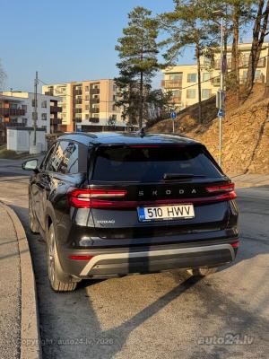 Black Skoda Kodiaq 2024 in Tallinn, with an engine capacity of 1.50 L and mileage of 25 thousand km for 36800 €, photo 8 on AUTOMOTO.COM.LV
