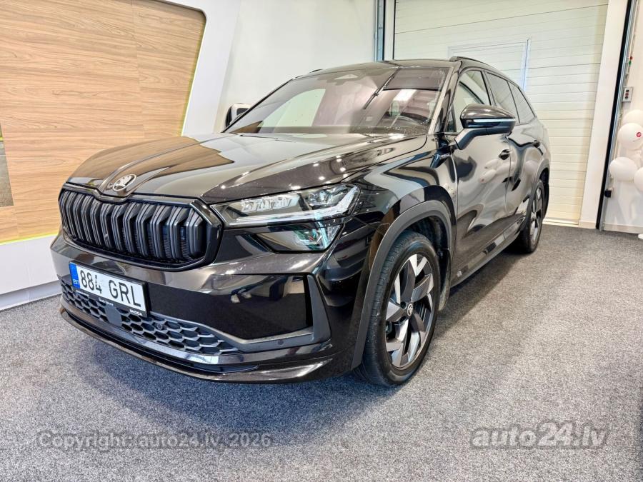 Черный Шкода Kodiaq 2024 в Раквере, объемом двигателя 2.00 л и пробегом 41 тыс. км за 43200 €, фото 1 на AUTOMOTO.COM.LV
