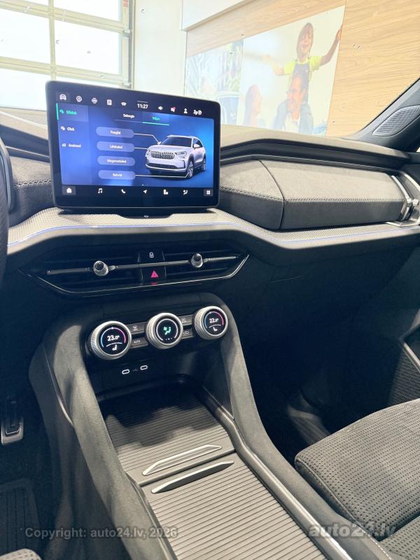 Черный Шкода Kodiaq 2024 в Раквере, объемом двигателя 2.00 л и пробегом 41 тыс. км за 43200 €, фото 6 на AUTOMOTO.COM.LV
