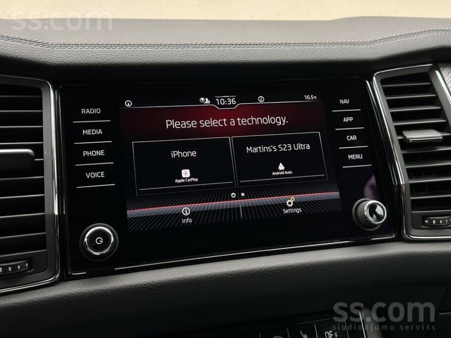 Черный Шкода Kodiaq 2024 в Рига, объемом двигателя 2.00 л и пробегом 64 тыс. км за 33950 €, фото 18 на AUTOMOTO.COM.LV