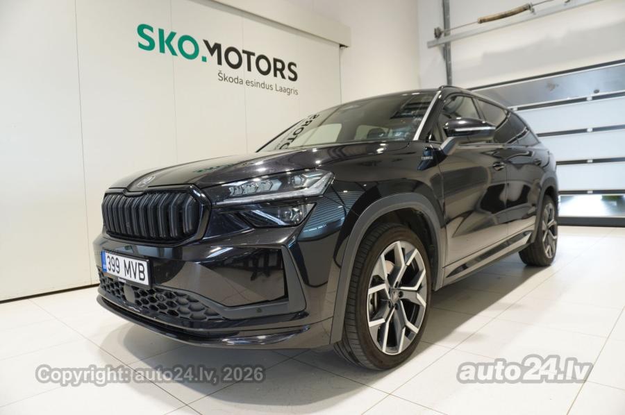 Melns Skoda Kodiaq 2024 Tallina, ar dzinēja tilpumu 2.00 L un nobraukumu 49 tūkst. km par 44900 €, foto 1 vietnē AUTOMOTO.COM.LV