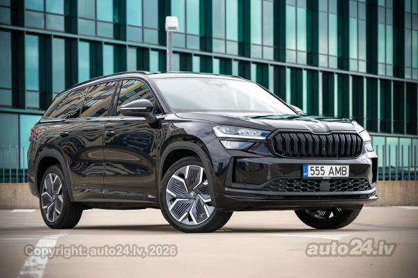 Skoda Kodiaq 2024 in Tallinn on AUTOMOTO.COM.LV Black Skoda Kodiaq 2024 in Tallinn, with an engine capacity of 2.00 L and mileage of 18 thousand km for 47900 €, photo 1 on AUTOMOTO.COM.LV