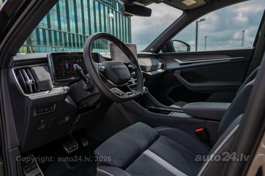 Melns Skoda Kodiaq 2024 Tallina, ar dzinēja tilpumu 2.00 L un nobraukumu 18 tūkst. km par 47900 €, foto 7 vietnē AUTOMOTO.COM.LV