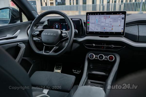 Skoda Kodiaq 2024 in Tallinn on AUTOMOTO.COM.LV Black Skoda Kodiaq 2024 in Tallinn, with an engine capacity of 2.00 L and mileage of 18 thousand km for 47900 €, photo 9 on AUTOMOTO.COM.LV