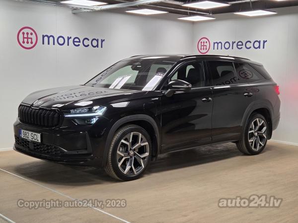 Melns Skoda Kodiaq 2025 Tallina, ar dzinēja tilpumu 1.50 L un nobraukumu 16 tūkst. km par 42900 €, foto 1 vietnē AUTOMOTO.COM.LV