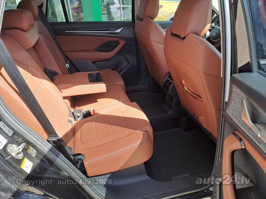 Black Skoda Kodiaq 2025 in Tartu, with an engine capacity of 1.50 L and mileage of 10 thousand km for 43000 €, photo 7 on AUTOMOTO.COM.LV