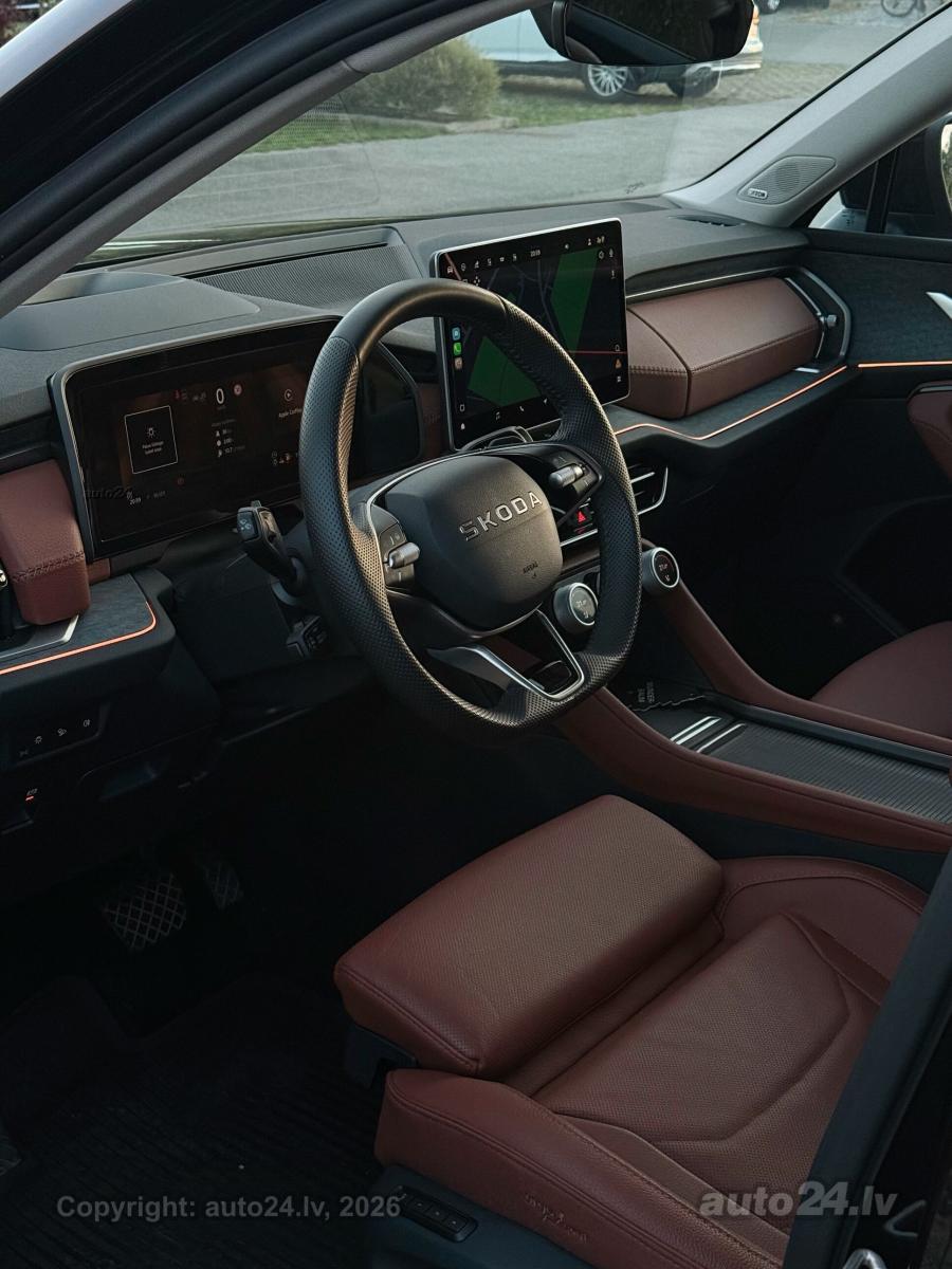 Black Skoda Kodiaq 2025 in Tallinn, with an engine capacity of 1.50 L and mileage of 13 thousand km for 47700 €, photo 8 on AUTOMOTO.COM.LV
