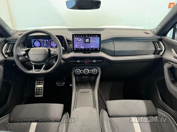 Melns Skoda Kodiaq 2026 Pērnava, ar dzinēja tilpumu 1.50 L un nobraukumu 5 tūkst. km par 46511 €, foto 5 vietnē AUTOMOTO.COM.LV