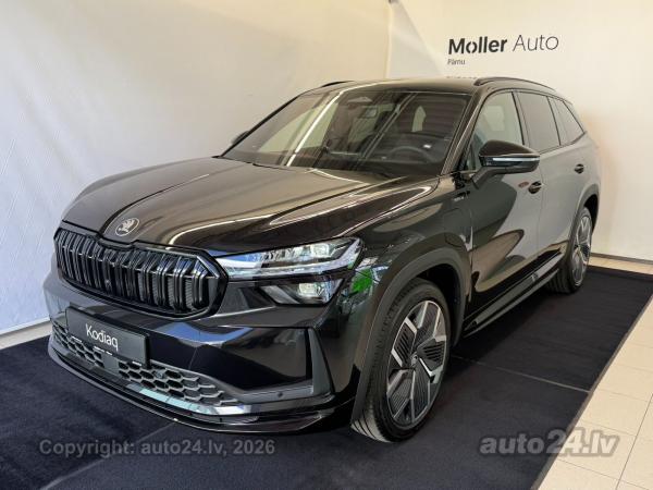 Melns Skoda Kodiaq 2026 Pērnava, ar dzinēja tilpumu 1.50 L un nobraukumu 0 tūkst. km par 48900 €, foto 1 vietnē AUTOMOTO.COM.LV