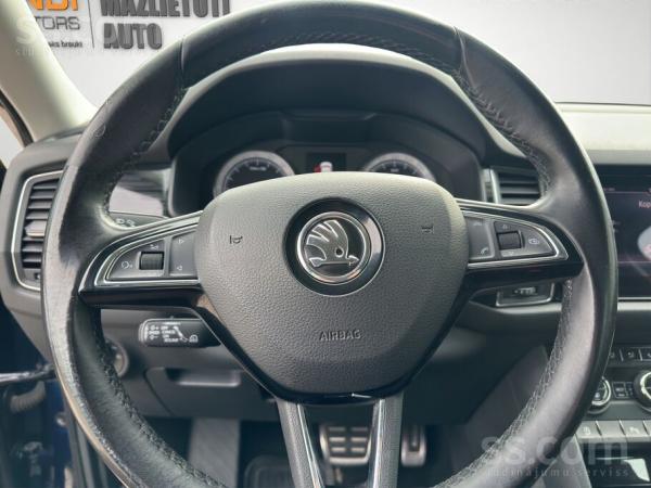 Blue Skoda Kodiaq 2017 in Riga, with an engine capacity of 2.00 L and mileage of 188 thousand km for 18790 €, photo 10 on AUTOMOTO.COM.LV