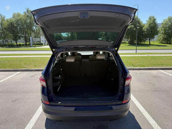 Blue Skoda Kodiaq 2017 in Kaunas, with an engine capacity of 1.98 L and mileage of 208 thousand km for 17200 €, photo 9 on AUTOMOTO.COM.LV