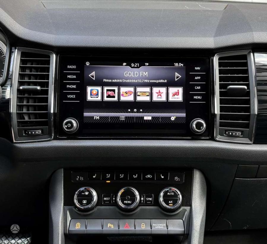 Синий Шкода Kodiaq 2017 в Друскининкай, объемом двигателя 1.97 л и пробегом 188 тыс. км за 20000 €, фото 25 на AUTOMOTO.COM.LV