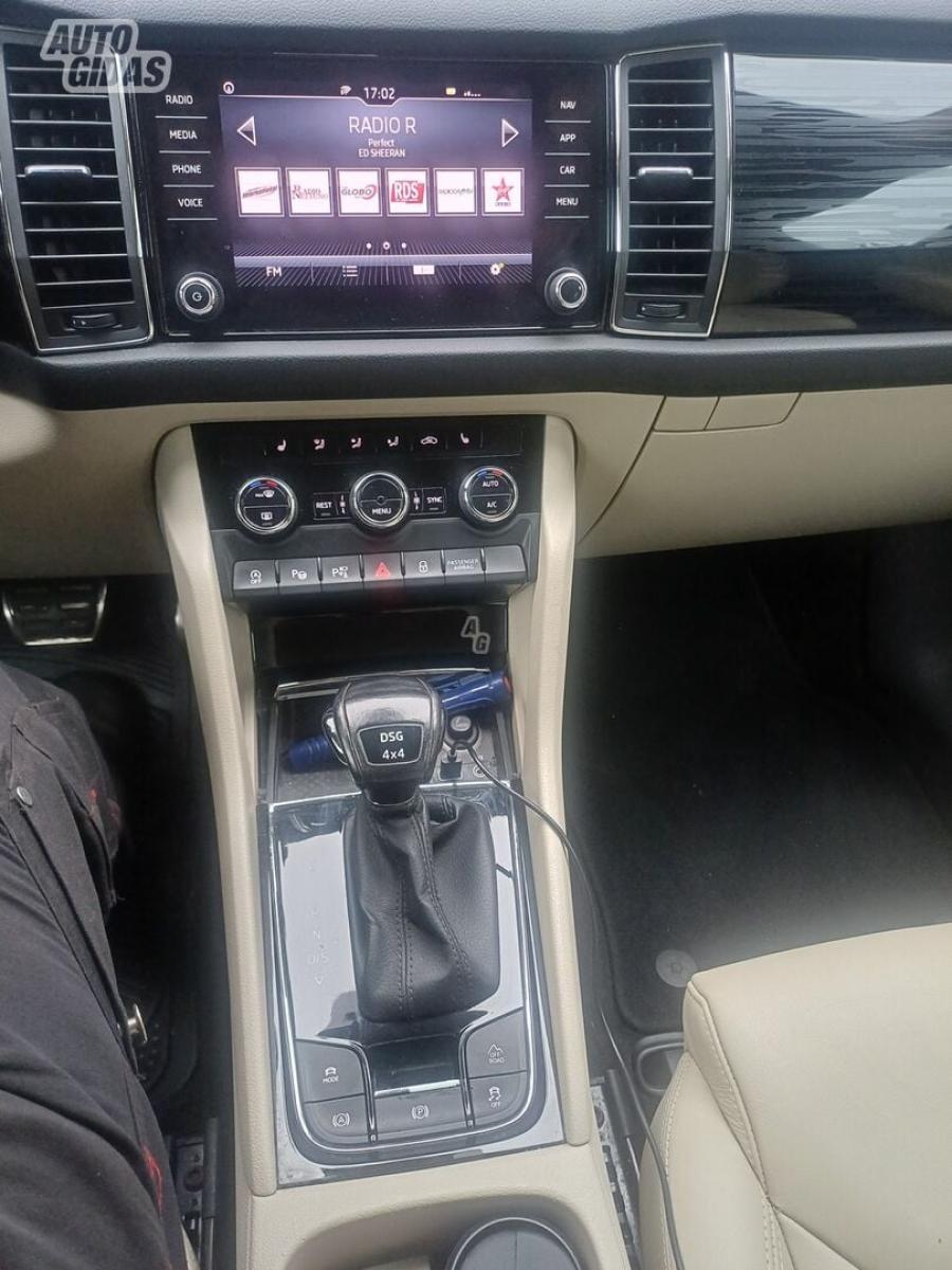 Синий Шкода Kodiaq 2017 в Паневежис, объемом двигателя 2.00 л и пробегом 232 тыс. км за 14200 €, фото 10 на AUTOMOTO.COM.LV