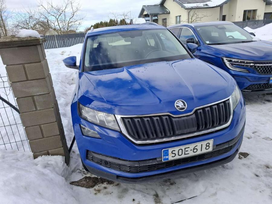 Blue Skoda Kodiaq 2018 in Kedainiai, with an engine capacity of 1.40 L and mileage of 150 thousand km for 12850 €, photo 8 on AUTOMOTO.COM.LV