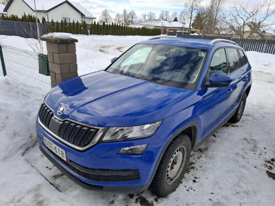 Blue Skoda Kodiaq 2018 in Kedainiai, with an engine capacity of 1.40 L and mileage of 150 thousand km for 12850 €, photo 9 on AUTOMOTO.COM.LV