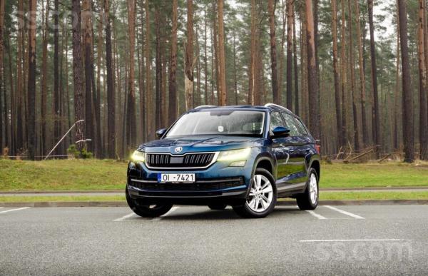 Zils Skoda Kodiaq 2018 Rīga, ar dzinēja tilpumu 1.40 L un nobraukumu 235 tūkst. km par 15791 €, foto  vietnē AUTOMOTO.COM.LV