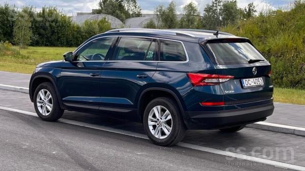 Blue Skoda Kodiaq 2018 in Riga, with an engine capacity of 1.50 L and mileage of 110 thousand km for 18900 €, photo 2 on AUTOMOTO.COM.LV