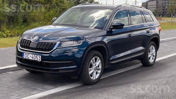 Blue Skoda Kodiaq 2018 in Riga, with an engine capacity of 1.50 L and mileage of 110 thousand km for 18900 €, photo 4 on AUTOMOTO.COM.LV