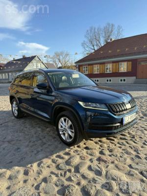 Blue Skoda Kodiaq 2018 in Jelgava, with an engine capacity of 2.00 L and mileage of 194 thousand km for 19299 €, photo  on AUTOMOTO.COM.LV