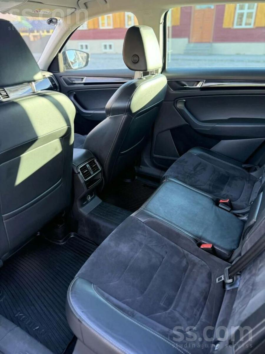 Blue Skoda Kodiaq 2018 in Jelgava, with an engine capacity of 2.00 L and mileage of 194 thousand km for 19299 €, photo 8 on AUTOMOTO.COM.LV