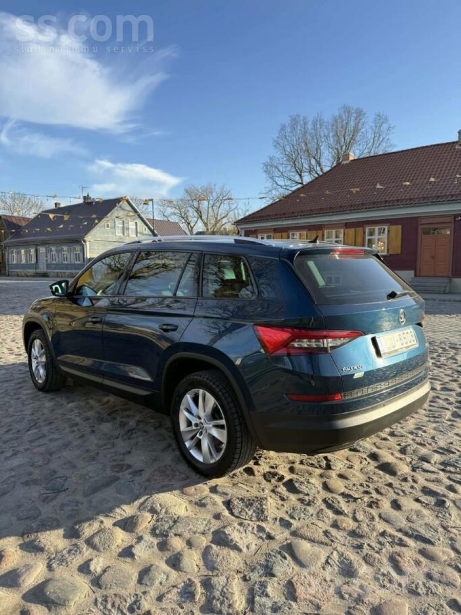 Blue Skoda Kodiaq 2018 in Jelgava, with an engine capacity of 2.00 L and mileage of 194 thousand km for 19299 €, photo 16 on AUTOMOTO.COM.LV