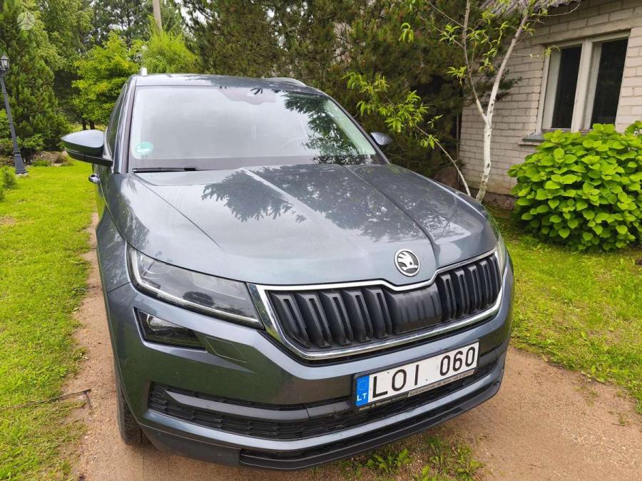 Blue Skoda Kodiaq 2018 in Utena, with an engine capacity of 1.97 L and mileage of 2241 thousand km for 20600 €, photo 1 on AUTOMOTO.COM.LV