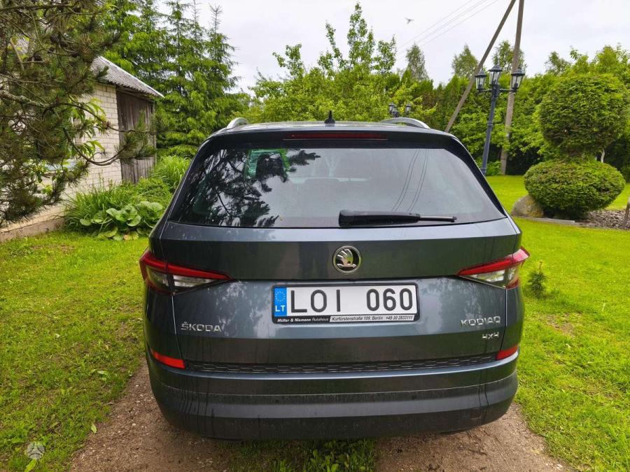 Blue Skoda Kodiaq 2018 in Utena, with an engine capacity of 1.97 L and mileage of 2241 thousand km for 20600 €, photo 3 on AUTOMOTO.COM.LV