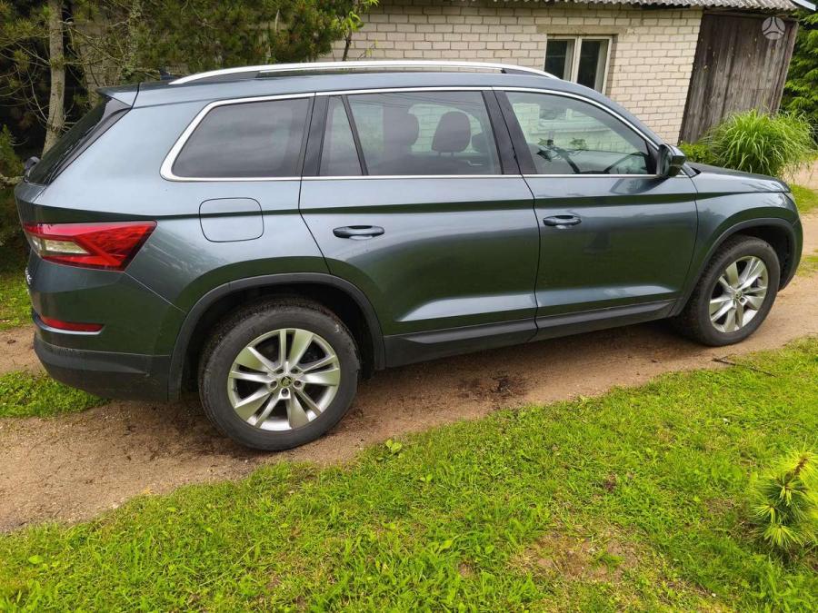 Blue Skoda Kodiaq 2018 in Utena, with an engine capacity of 1.97 L and mileage of 2241 thousand km for 20600 €, photo 5 on AUTOMOTO.COM.LV