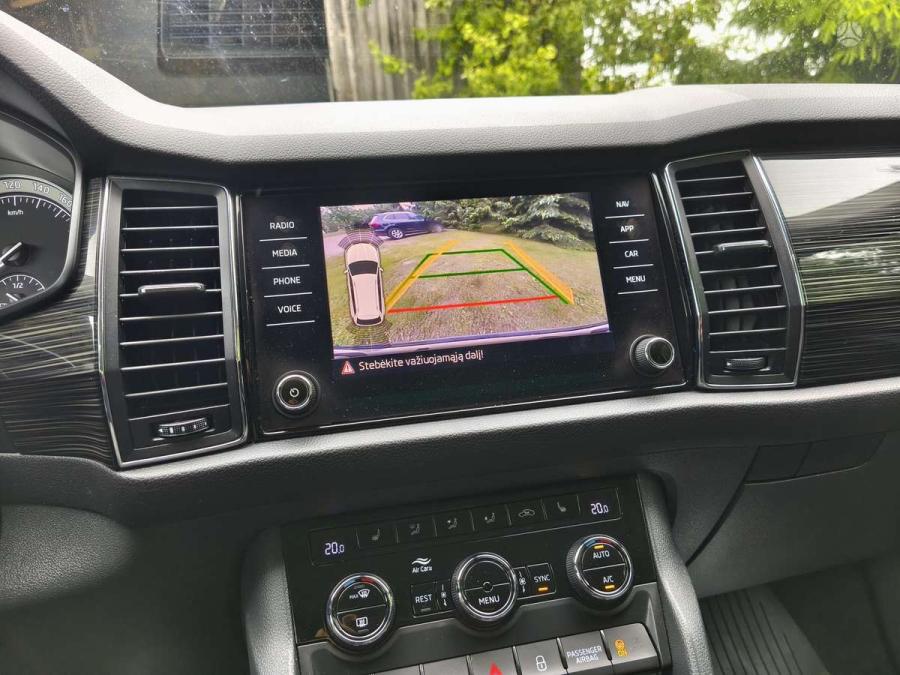 Blue Skoda Kodiaq 2018 in Utena, with an engine capacity of 1.97 L and mileage of 2241 thousand km for 20600 €, photo 6 on AUTOMOTO.COM.LV