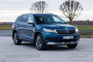 Zils Skoda Kodiaq 2018 Tallina, ar dzinēja tilpumu 2.00 L un nobraukumu 181 tūkst. km par 22250 €, foto  vietnē AUTOMOTO.COM.LV