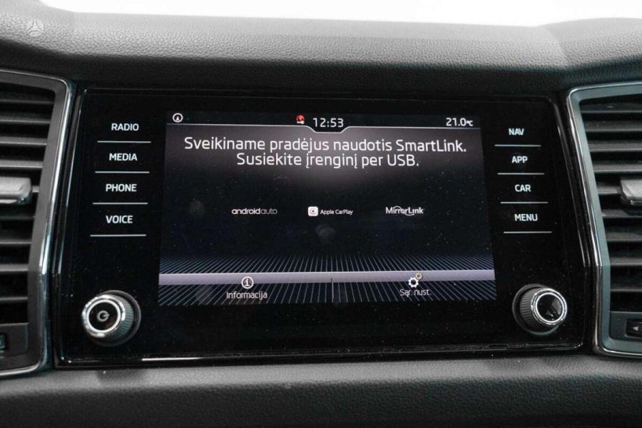 Синий Шкода Kodiaq 2018 в Вильнюс, объемом двигателя 2.00 л и пробегом 255 тыс. км за 16750 €, фото 14 на AUTOMOTO.COM.LV