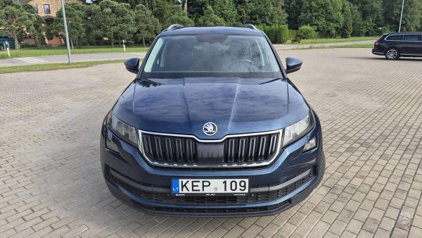 Blue Skoda Kodiaq 2018 in Vilnius, with an engine capacity of 1.98 L and mileage of 222 thousand km for 13900 €, photo 3 on AUTOMOTO.COM.LV