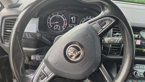Blue Skoda Kodiaq 2018 in Vilnius, with an engine capacity of 1.98 L and mileage of 222 thousand km for 13900 €, photo 7 on AUTOMOTO.COM.LV