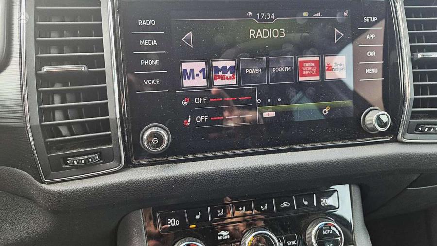 Синий Шкода Kodiaq 2018 в Вильнюс, объемом двигателя 1.98 л и пробегом 222 тыс. км за 13900 €, фото 11 на AUTOMOTO.COM.LV