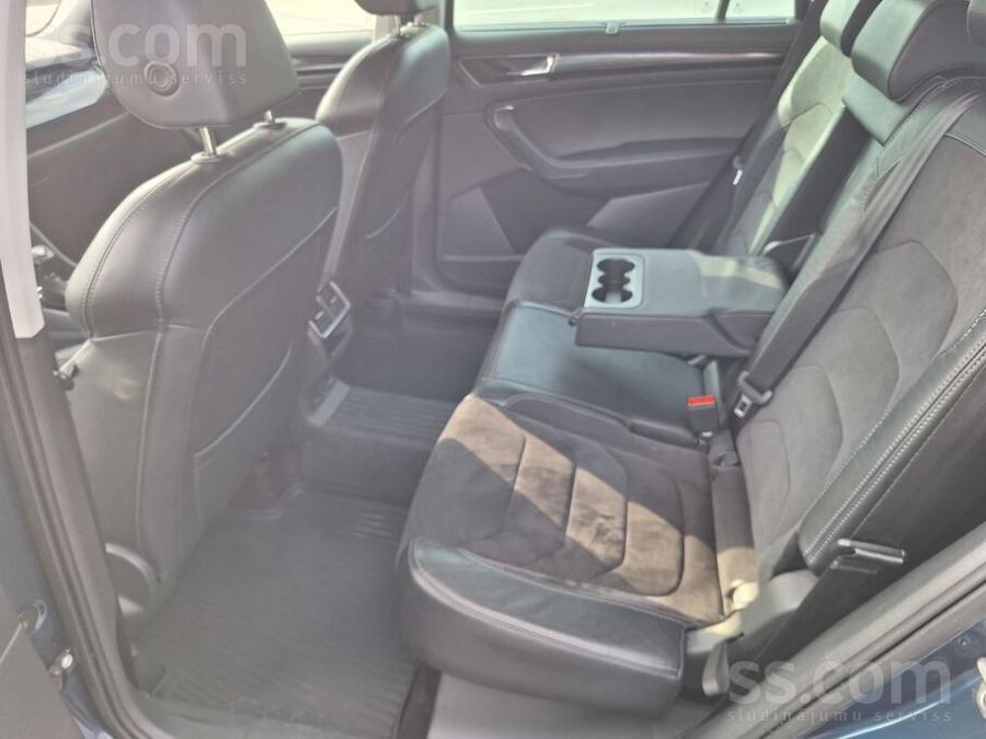 Blue Skoda Kodiaq 2018 in Riga, with an engine capacity of 2.00 L and mileage of 121 thousand km for 17500 €, photo 6 on AUTOMOTO.COM.LV