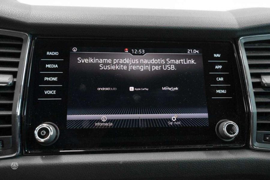 Blue Skoda Kodiaq 2018 in Vilnius, with an engine capacity of 2.00 L and mileage of 255 thousand km for 14900 €, photo 14 on AUTOMOTO.COM.LV
