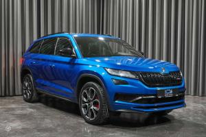 Blue Skoda Kodiaq 2019 in Marijampole, with an engine capacity of 1.97 L and mileage of 228 thousand km for 25950 €, photo  on AUTOMOTO.COM.LV