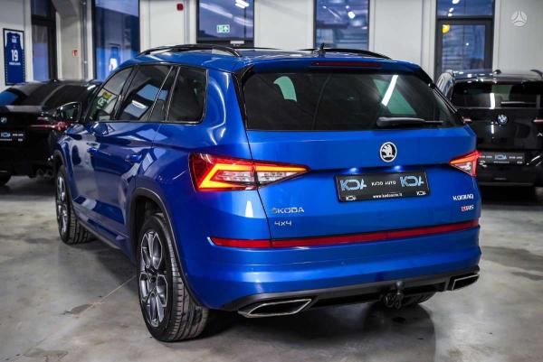 Blue Skoda Kodiaq 2019 in Kaunas, with an engine capacity of 1.97 L and mileage of 228 thousand km for 25950 €, photo 10 on AUTOMOTO.COM.LV