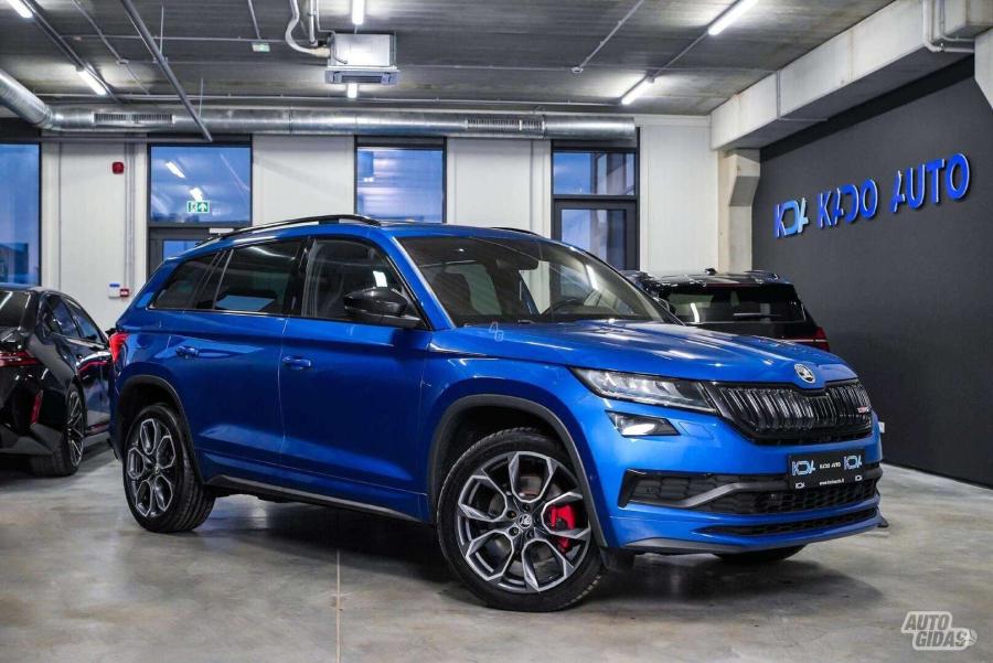 Blue Skoda Kodiaq 2019 in Marijampole, with an engine capacity of 2.00 L and mileage of 228 thousand km for 25950 €, photo 1 on AUTOMOTO.COM.LV