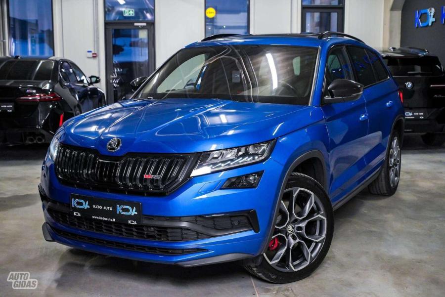Blue Skoda Kodiaq 2019 in Marijampole, with an engine capacity of 2.00 L and mileage of 228 thousand km for 25950 €, photo 5 on AUTOMOTO.COM.LV