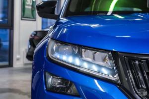 Blue Skoda Kodiaq 2019 in Marijampole, with an engine capacity of 2.00 L and mileage of 228 thousand km for 25950 €, photo 7 on AUTOMOTO.COM.LV